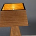 Modern Oak Wood Lamp for Office, Wood Desk Lamp, Minimalist Bedside ...