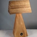 Modern Oak Wood Lamp for Office, Wood Desk Lamp, Minimalist Bedside ...