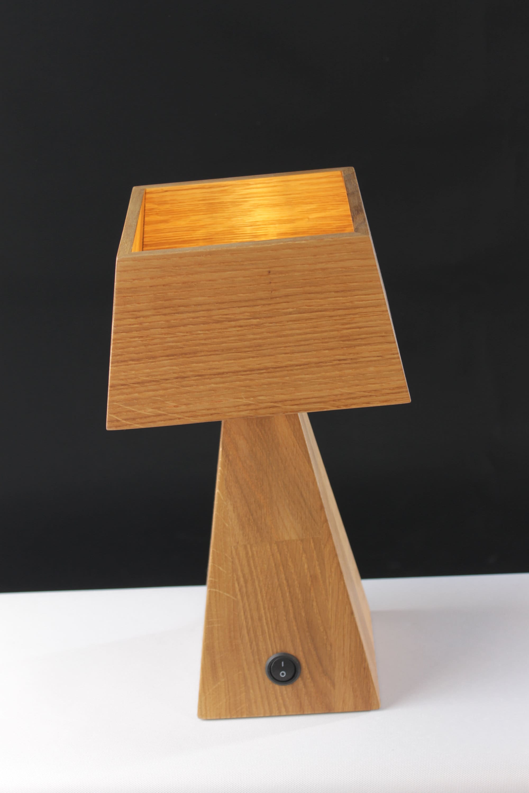 Modern Oak Wood Lamp for Office, Wood Desk Lamp, Minimalist Bedside ...