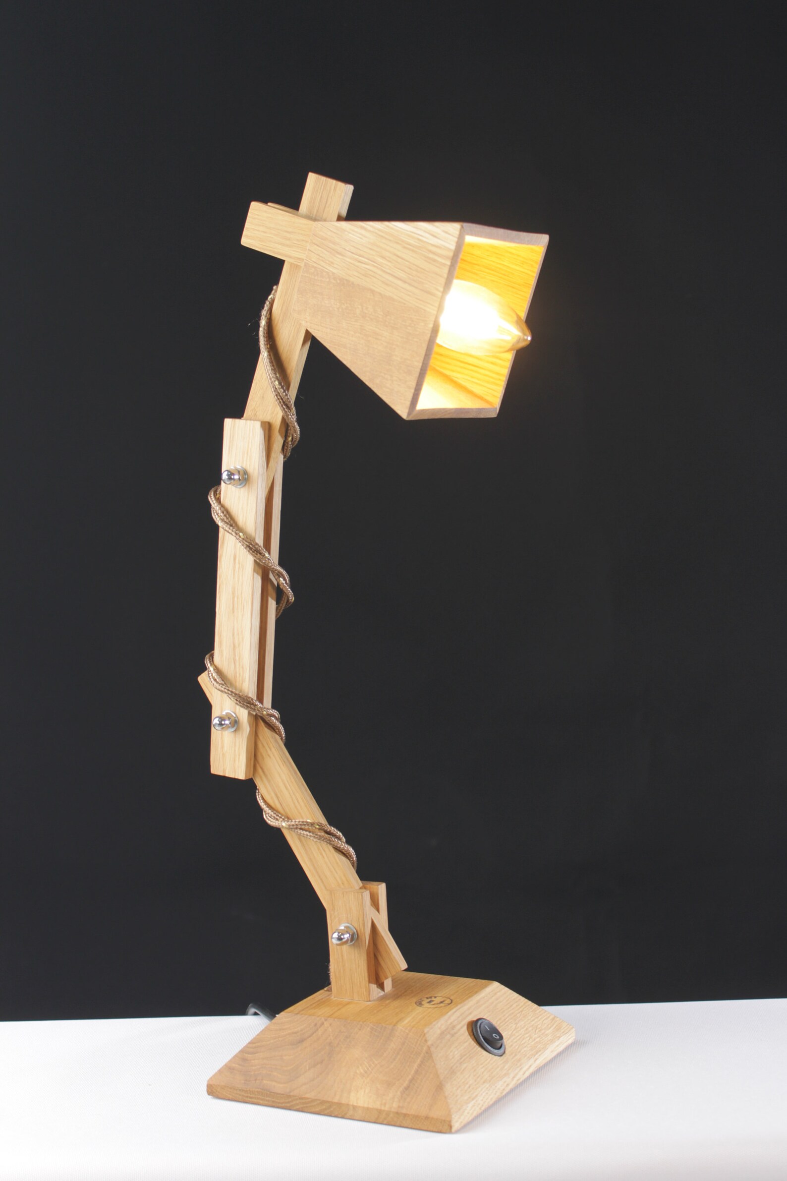 Office Desk Wooden Lamp, Living Room Table Light Decoration, Special ...