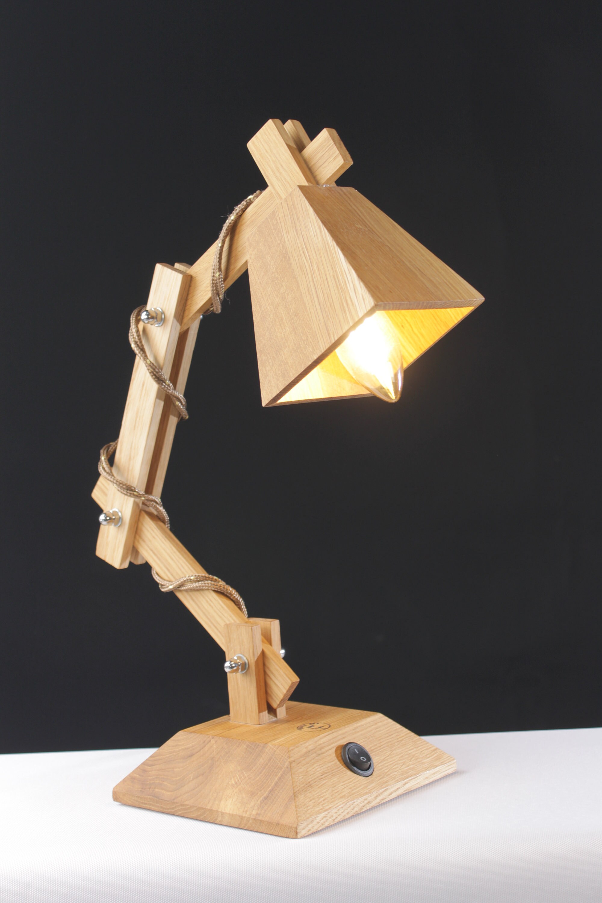 Office Desk Wooden Lamp, Living Room Table Light Decoration, Special ...