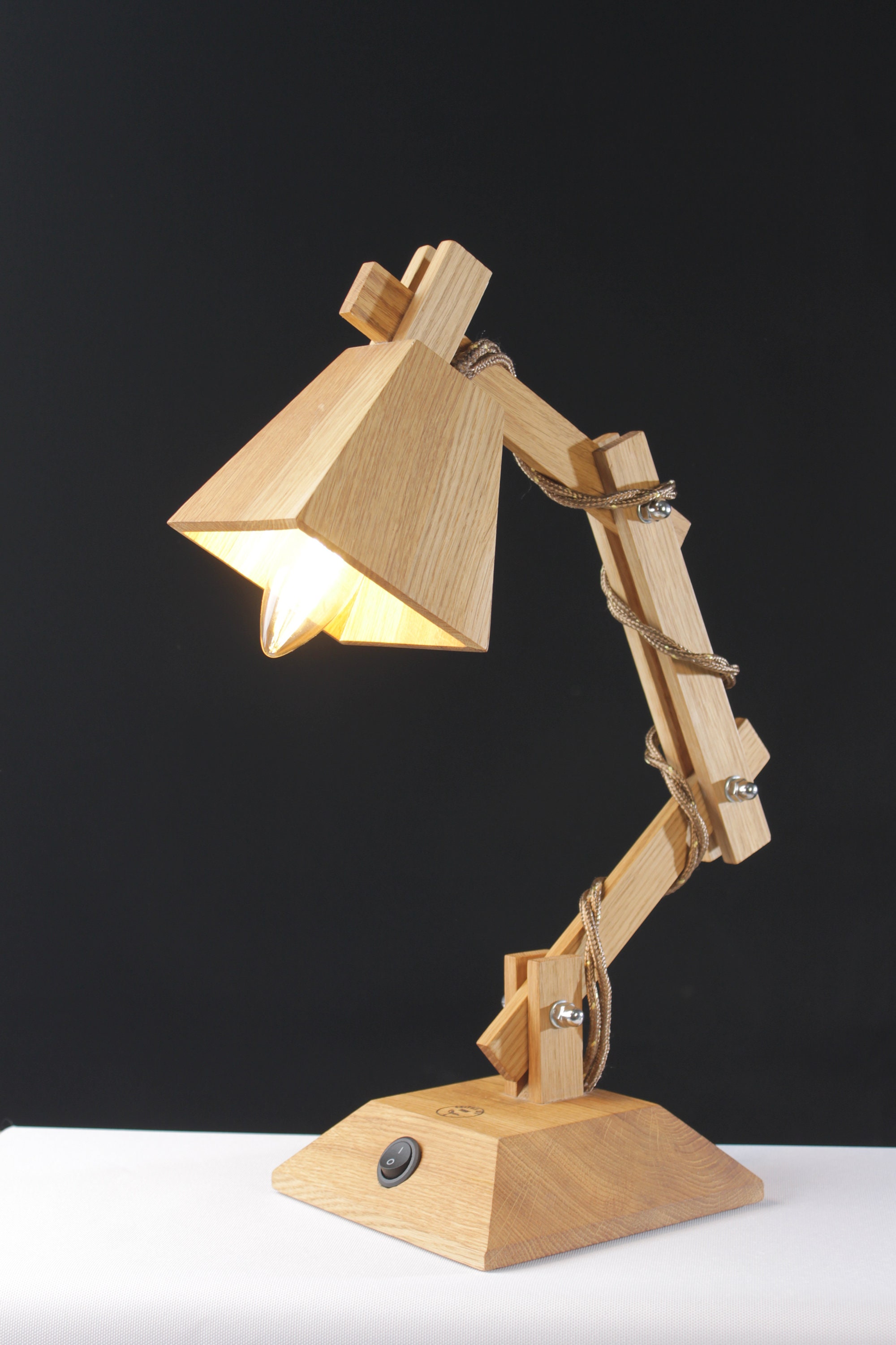 Office Desk Wooden Lamp, Living Room Table Light Decoration, Special ...