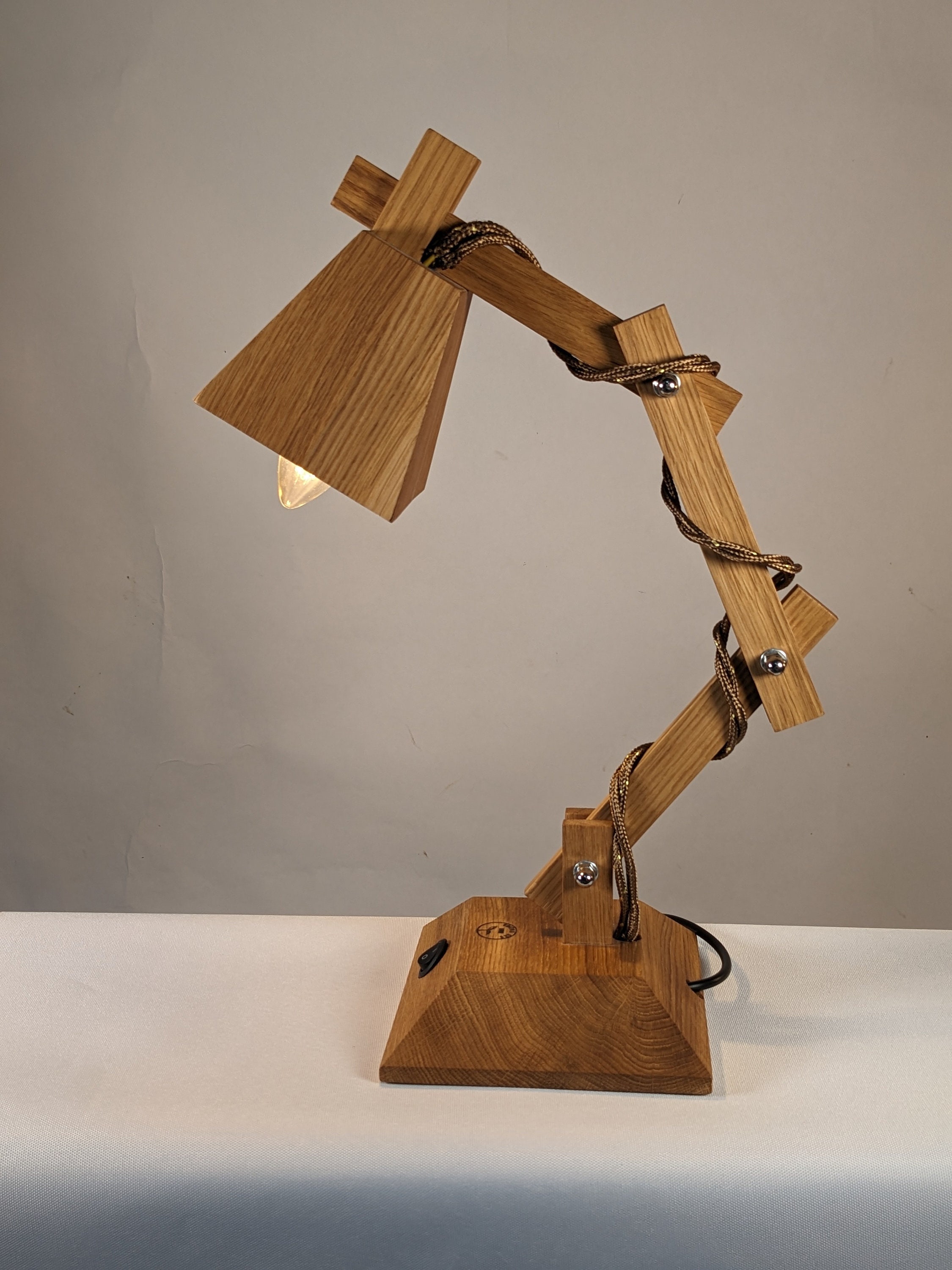 Office Desk Wooden Lamp, Living Room Table Light Decoration, Special ...