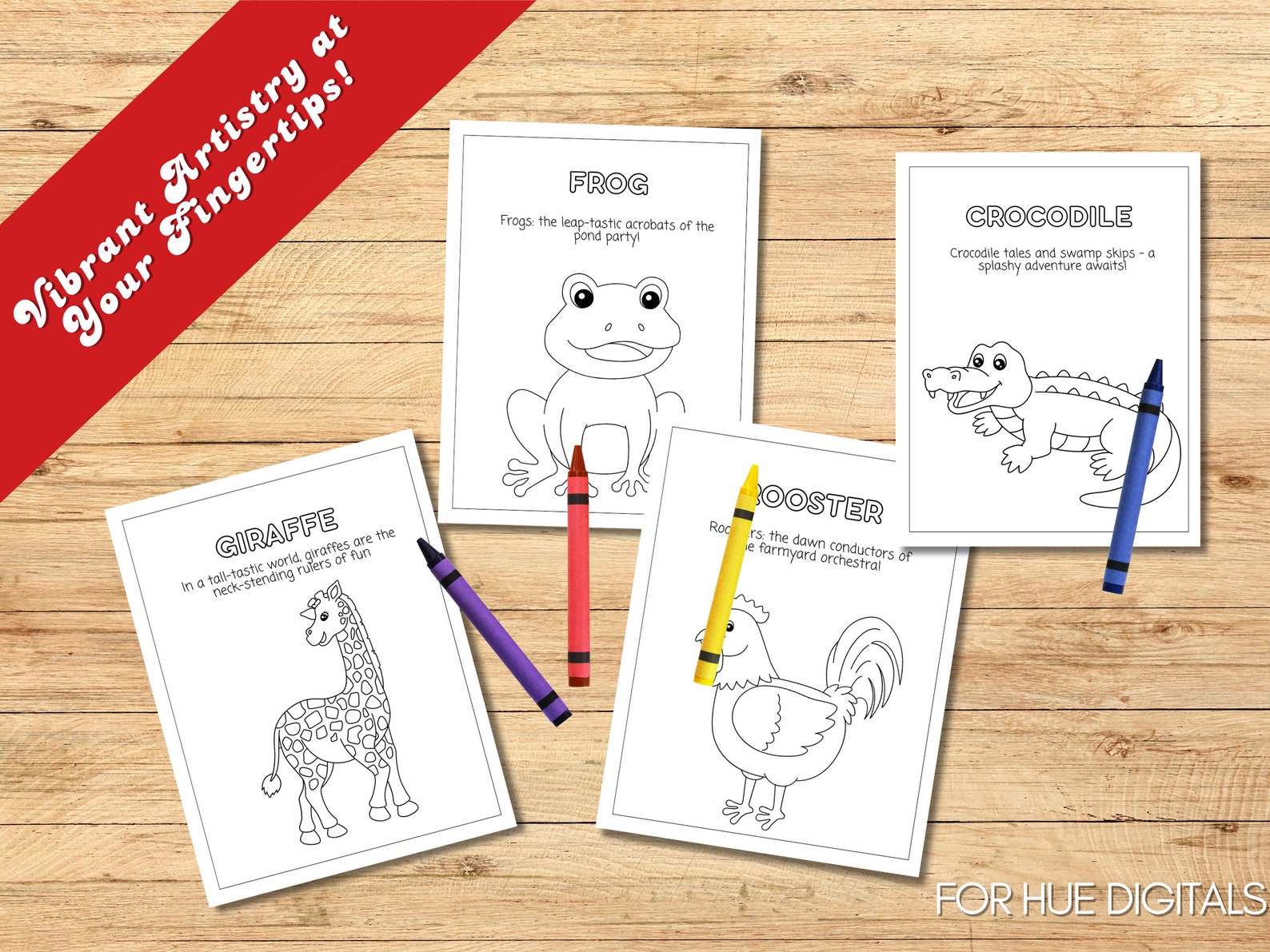 Animals Coloring Book Adult Coloring Pages Animal Coloring Instant ...