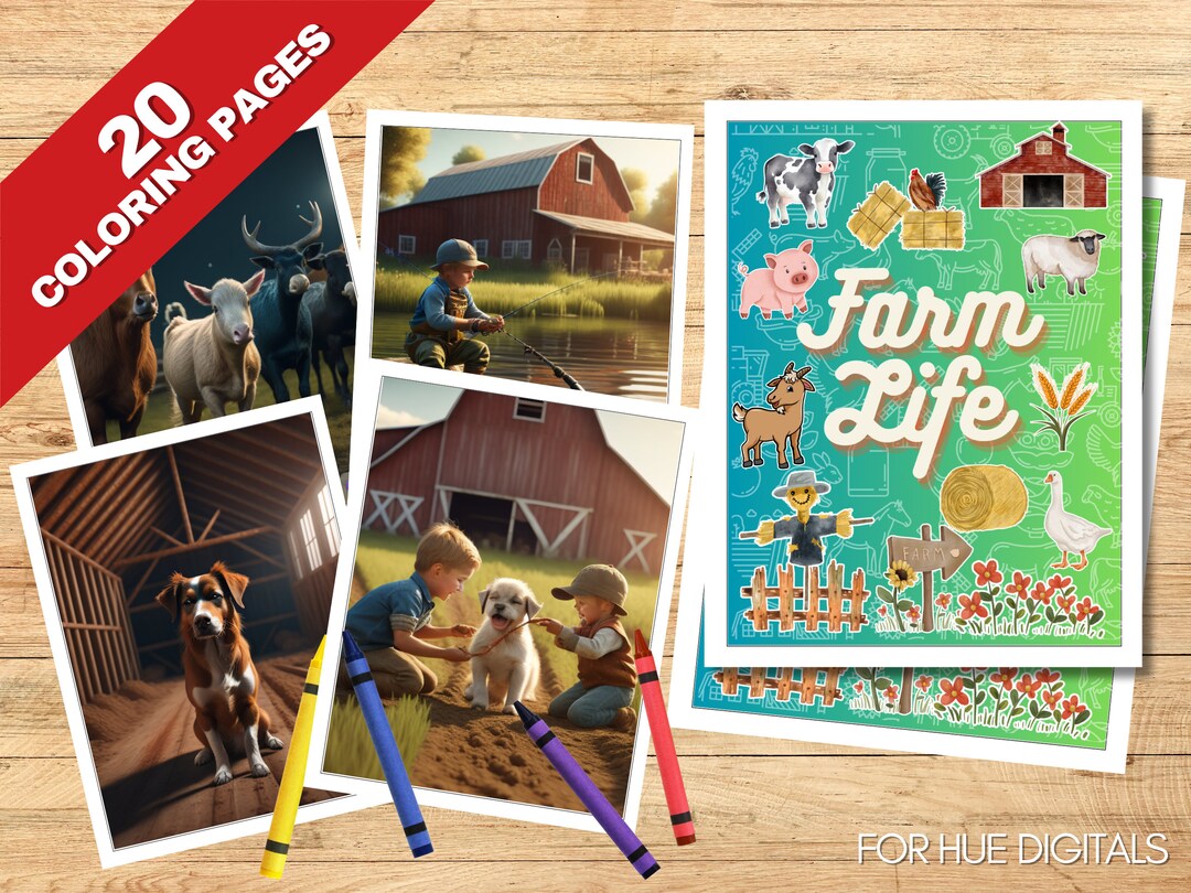 Farm Life coloring for Young Artists printable Coloring Pagesfarm ...
