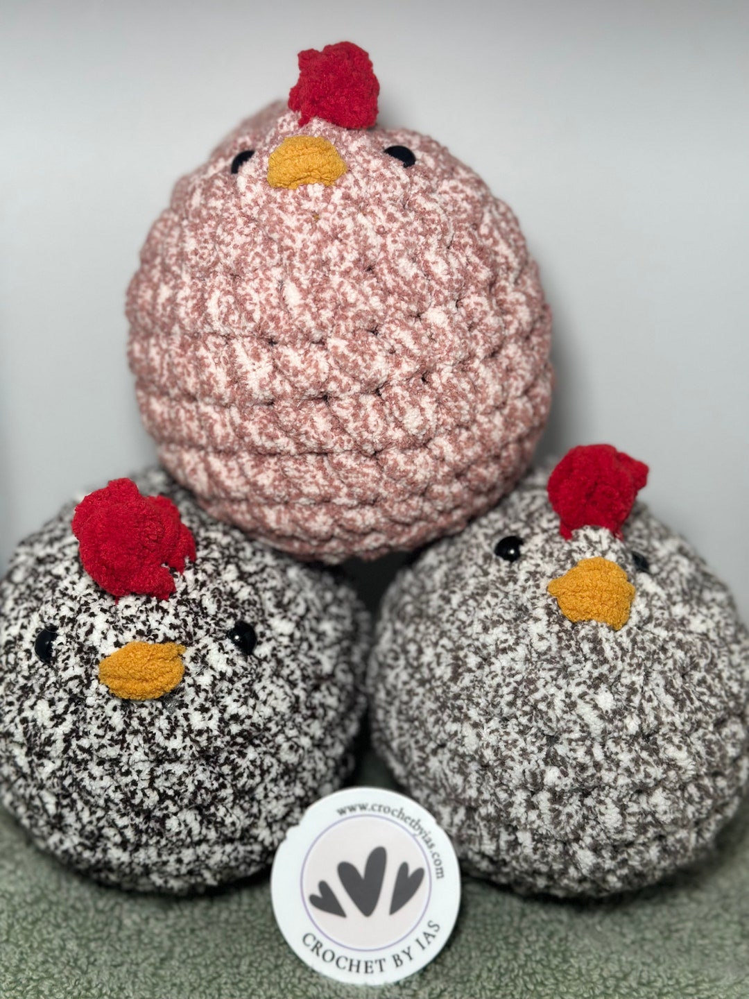 Chunky Crochet Chicken Mable Handmade Amigurumi Plushy - Etsy