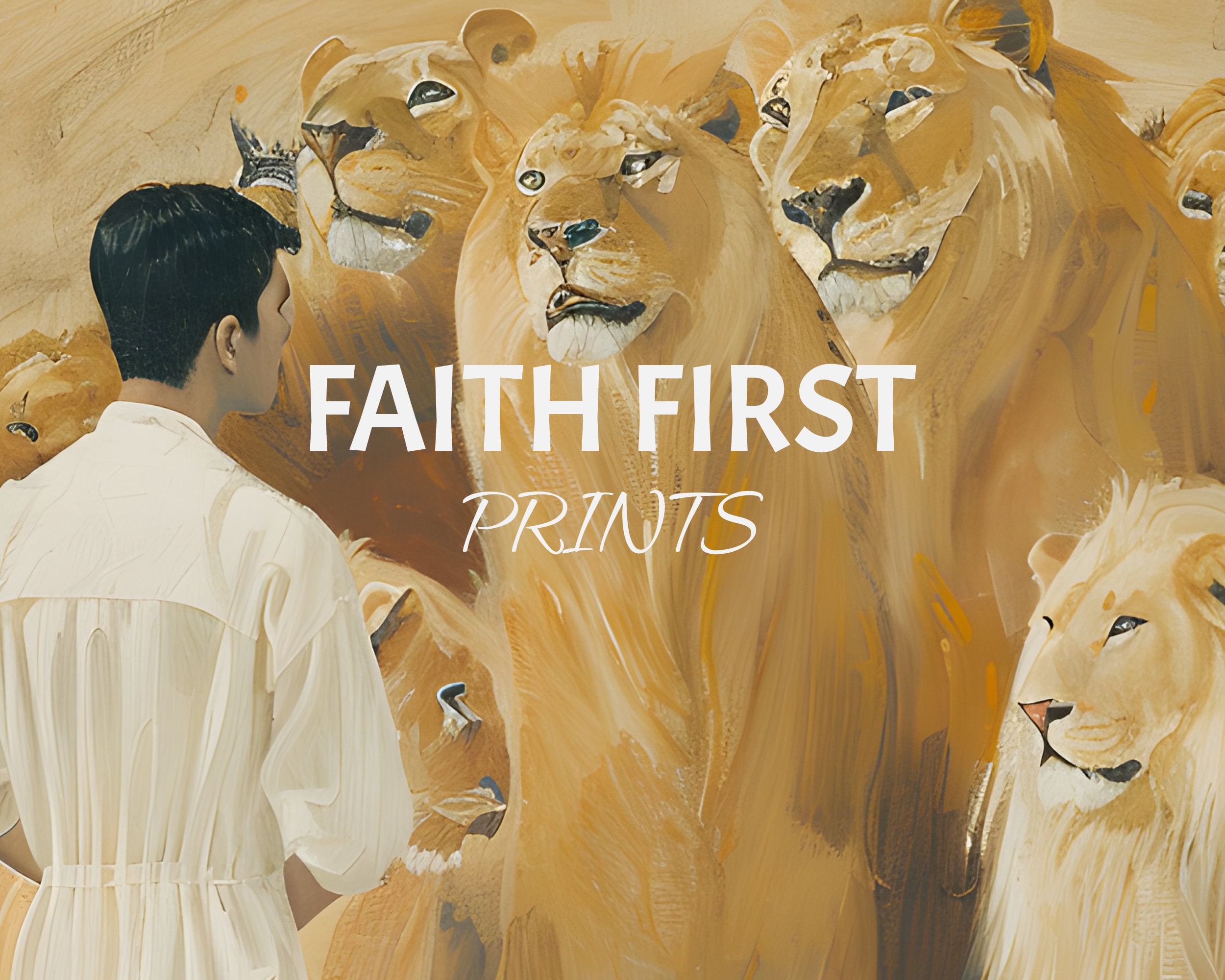 Daniel in the Lions Den | Darius and Daniel | Jesus Art | Christian ...