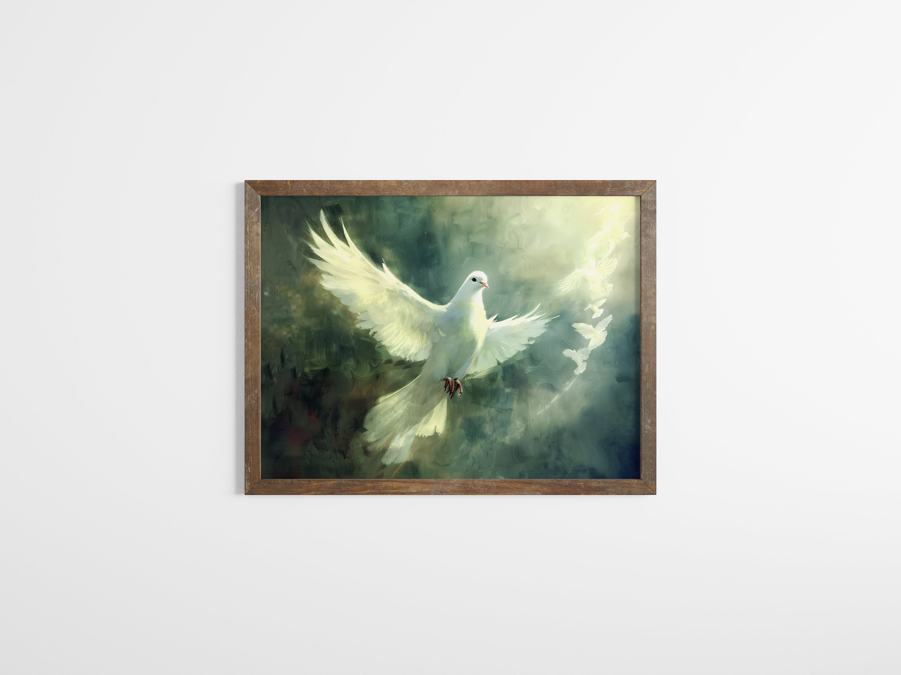 Dove Painting | Holy Spirit White Dove | Bible Art - Etsy