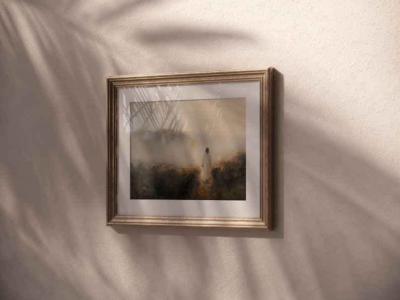 Jesus Overlooking Jerusalem | Jerusalem Landscape | Christian Wall Art ...