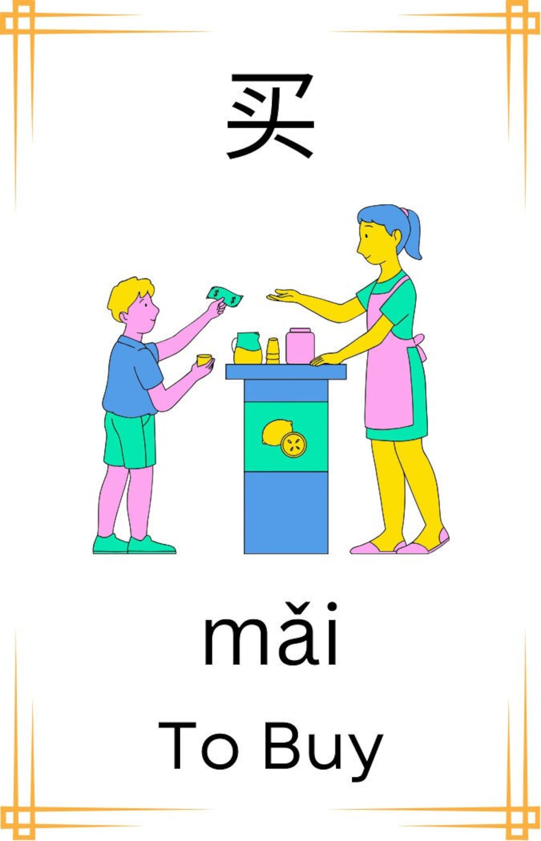 Flashcards HSK 1 Mandarin Chinese Simplified Vocabulary Words PART 3 ...