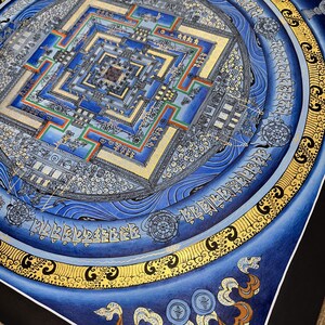 Kalachakra Mandala Thangka Painting, Cosmic Cycles of Time, Wheel of ...