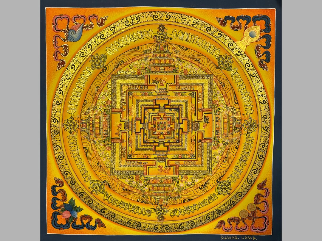 Kalachakra Mandala | Sacred Protection Symbol | Wheel of Time Art ...