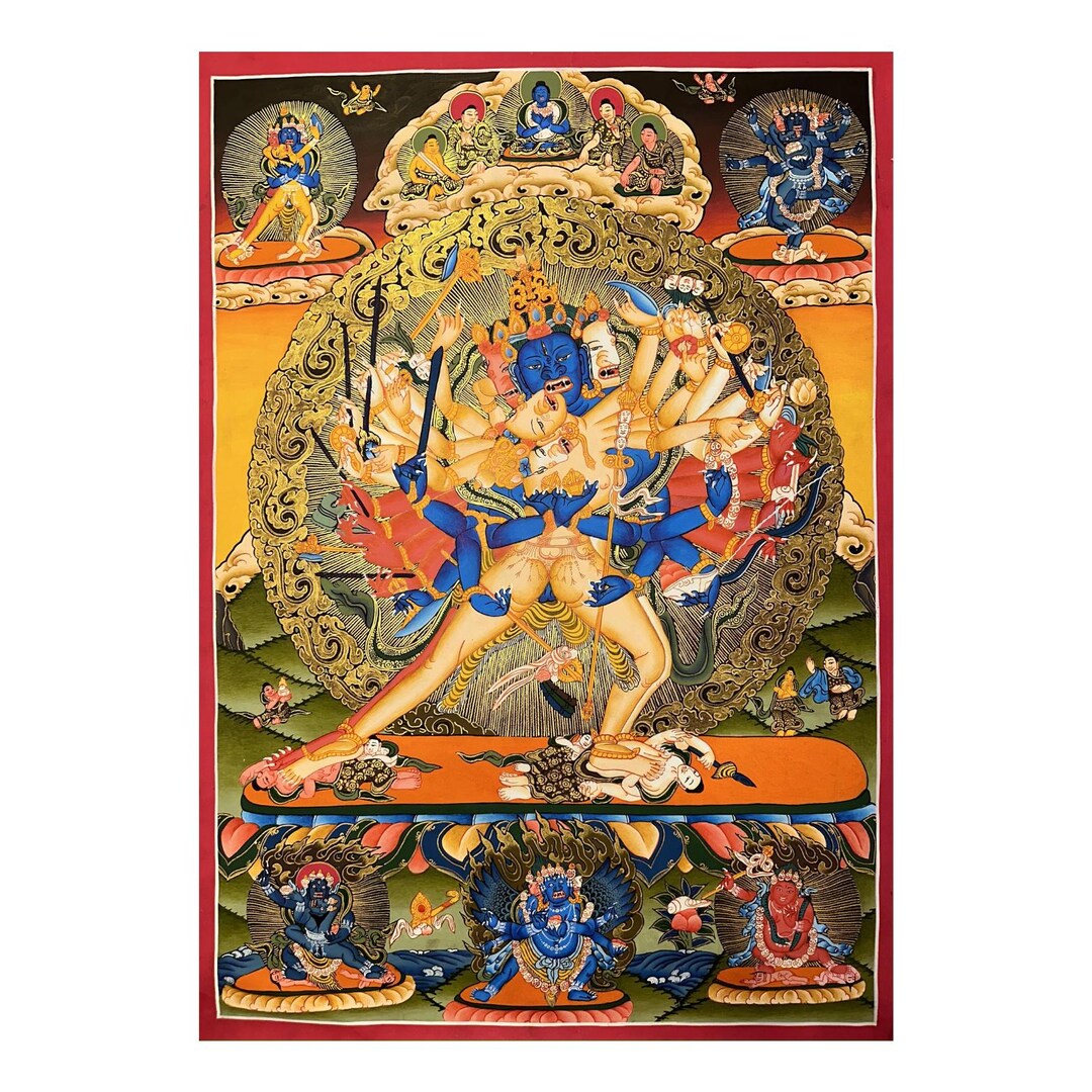 Kalachakra Thangka Painting, Wheel of Time, Kalachakra Meditation Tools ...
