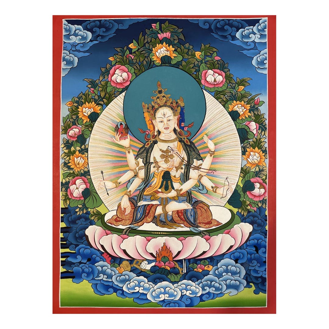 Namgyalma Thangka, Deity of Longevity, the Divine Mother, Healing ...