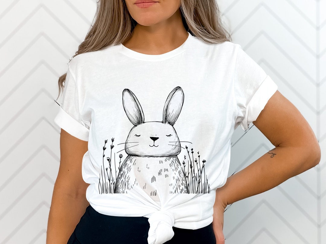 Cute Bunny Shirt, Nature Lover, Animal Lover Gift, Rabbit Lover Shirt ...