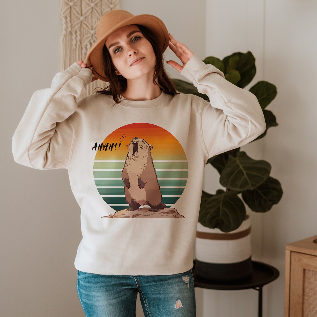 Groundhog Shirt, Marmot Shirt, Marmot Meme Shirt, Screaming Groundhog ...