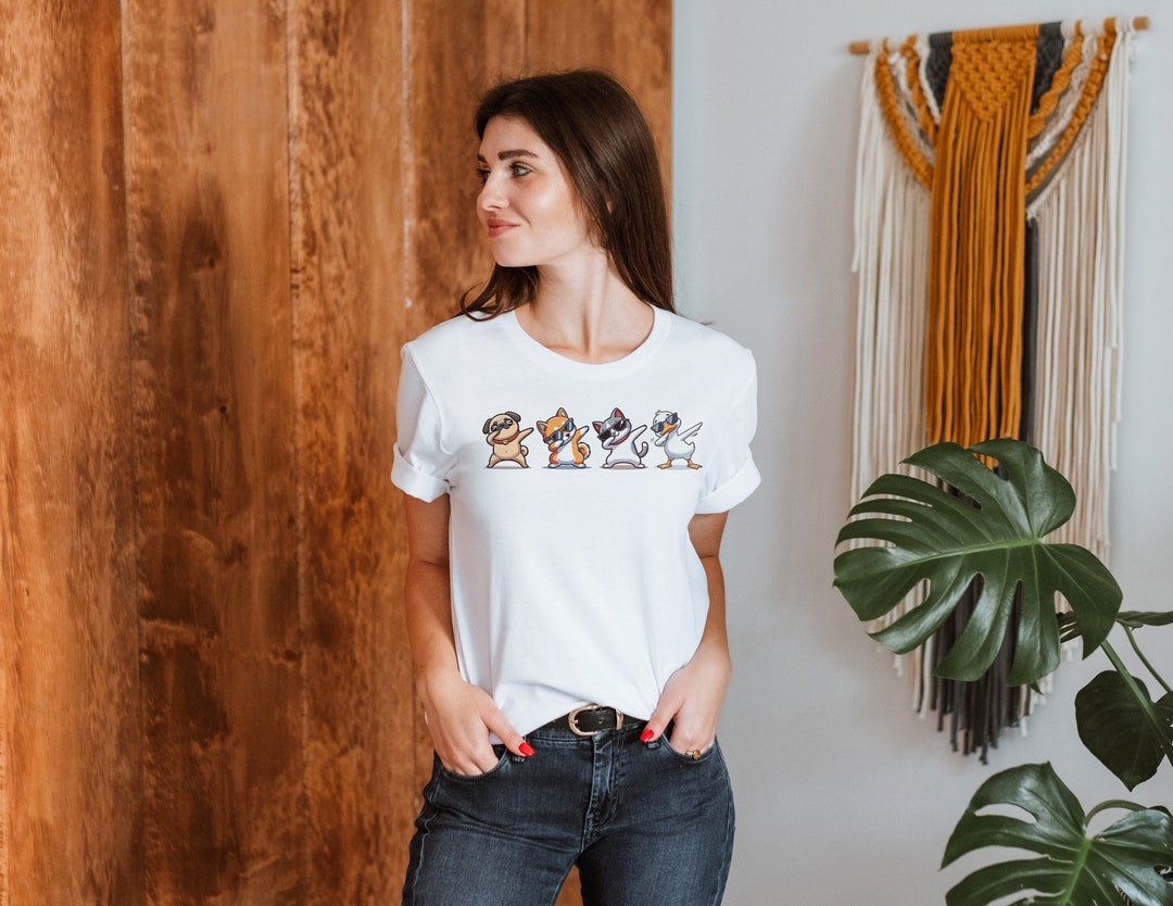 Dabbing Animals Shirt, Funny Animals Shirt, Dabbing Shiba Inu, Dabbing ...