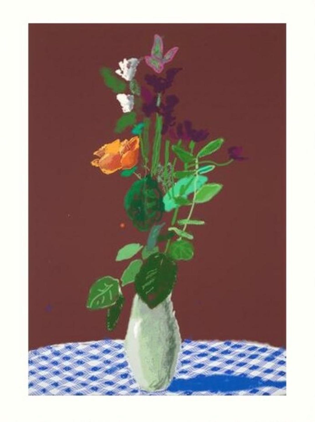 David Hockney 15th March 2021, Flowers in A Jug Print - Etsy