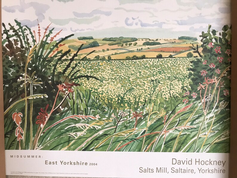 David Hockney A Gap in the Hedgerow (from Midsummer: East Yorkshire ...