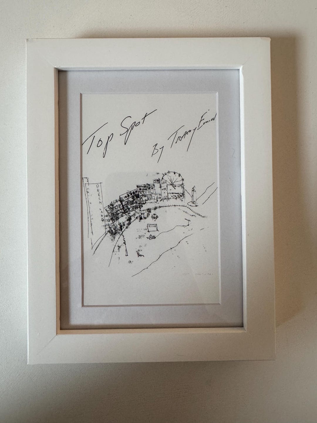 Tracey Emin Top Margate Spot Print Rare in Superior White Glazed Frame ...