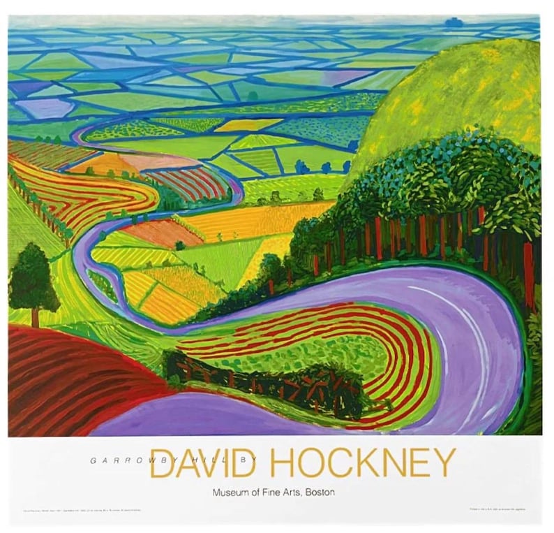 David Hockney Garrowby Hill Poster - Etsy