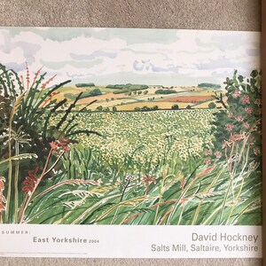 David Hockney A Gap in the Hedgerow (from Midsummer: East Yorkshire ...