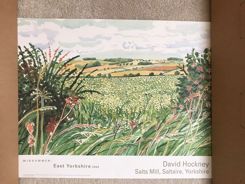 David Hockney A Gap in the Hedgerow (from Midsummer: East Yorkshire ...