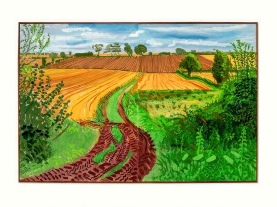 David Hockney Between Kilham and Langtoft, 2006 Print Unframed - Etsy UK