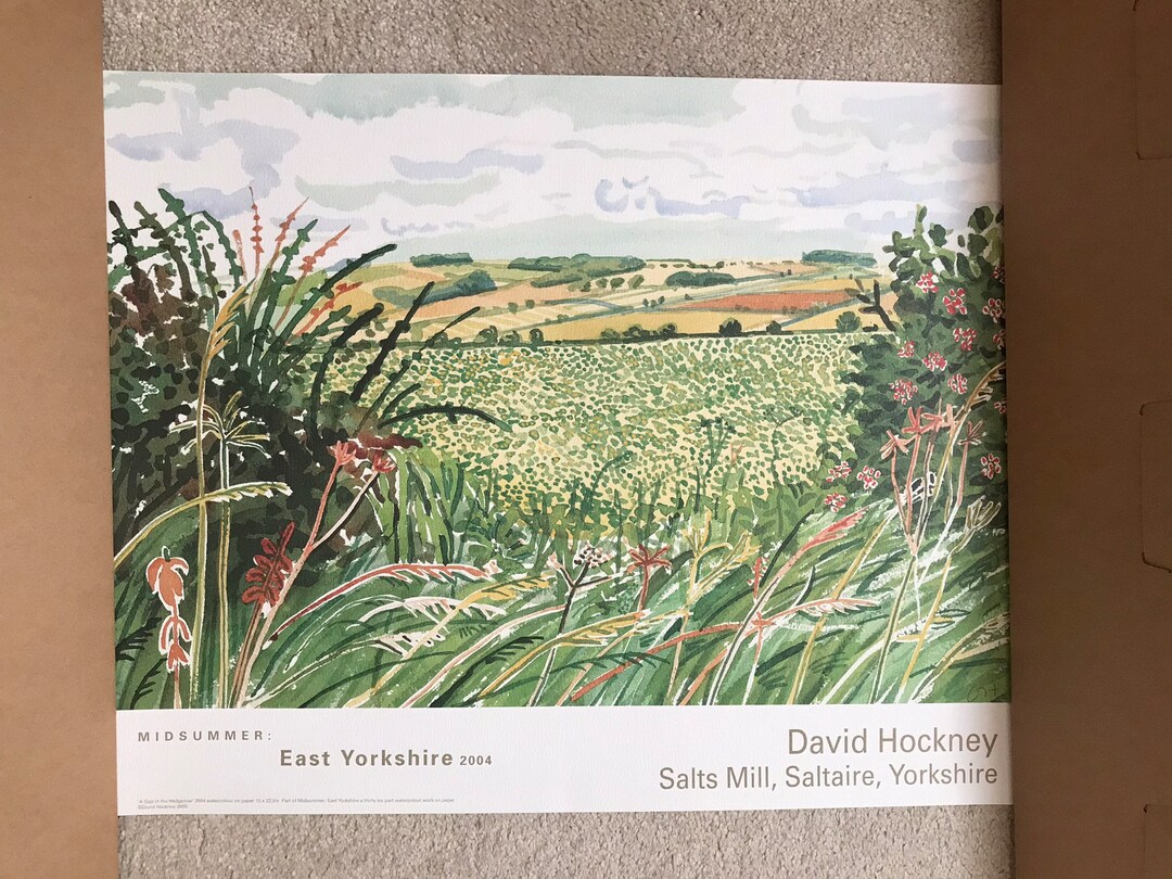 David Hockney A Gap in the Hedgerow (from Midsummer: East Yorkshire ...