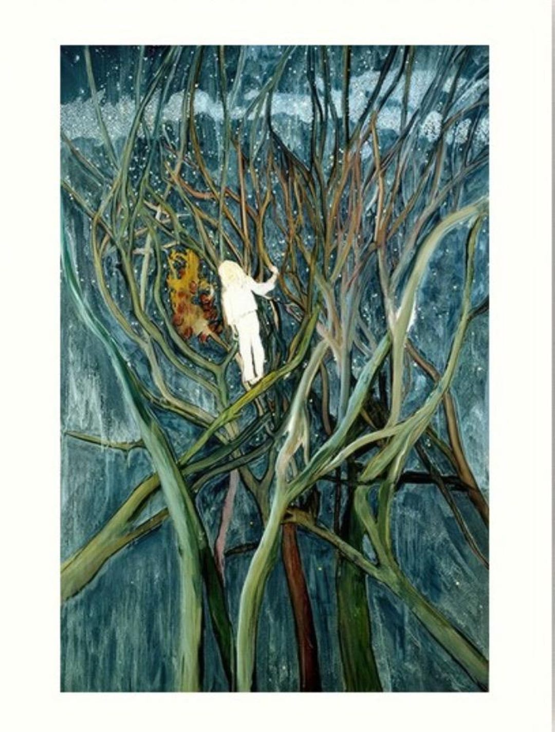 Peter Doig, Girl in White With Trees Print Unframed 40x50cm - Etsy UK