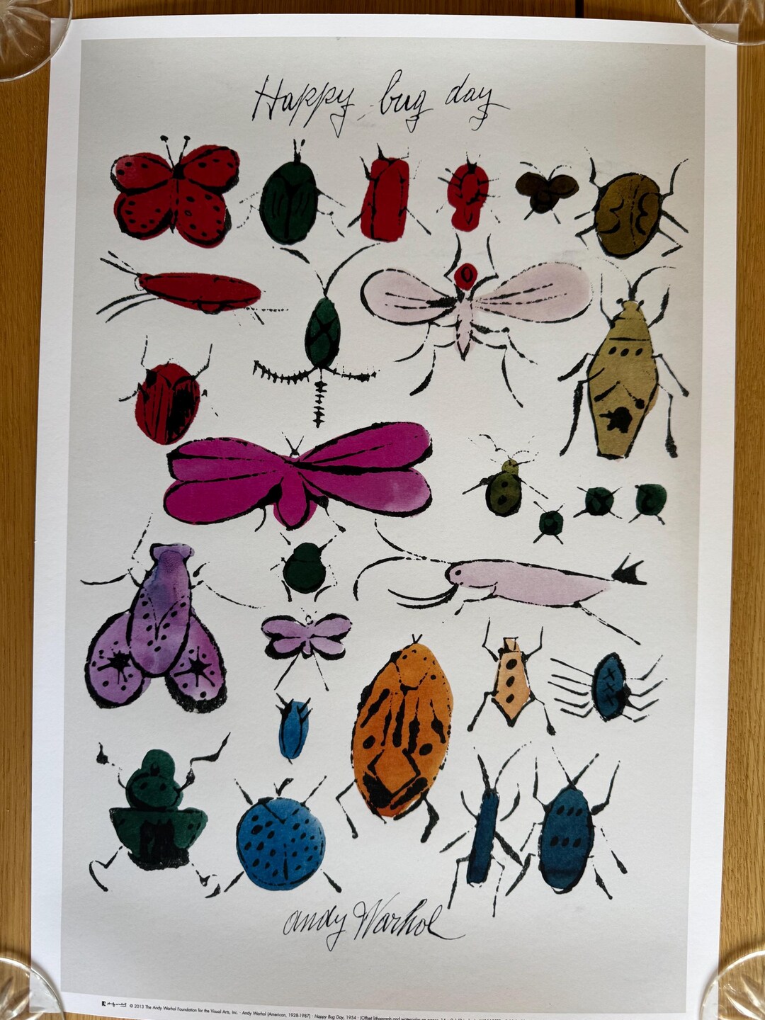 Happy Bug Day Poster by Andy Warhol - Etsy