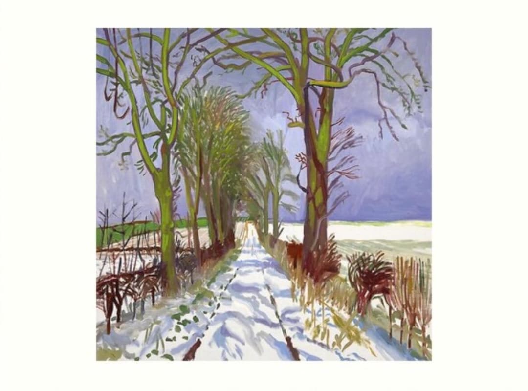 David Hockney Winter Tunnel in Snow Print Beautiful 40x50cm - Etsy UK