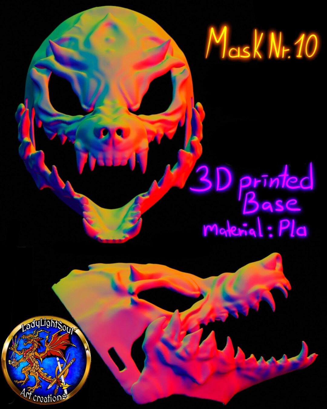 3d-printed Furry/skullfurry/furrycreature Head Base - Etsy