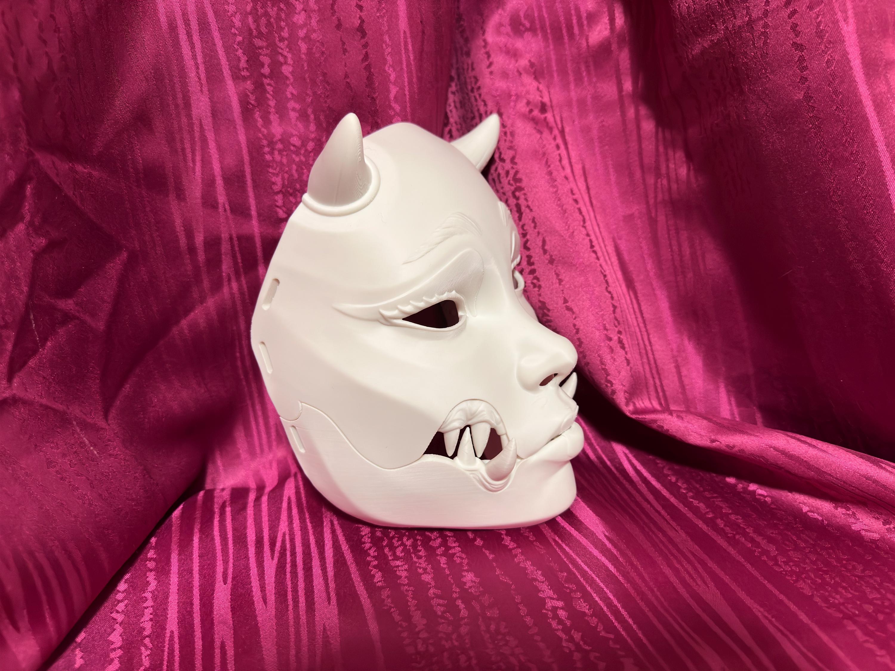 3D Printed Kuchisake-onna Masquerade Horror Mask, Cosplay Mask With ...