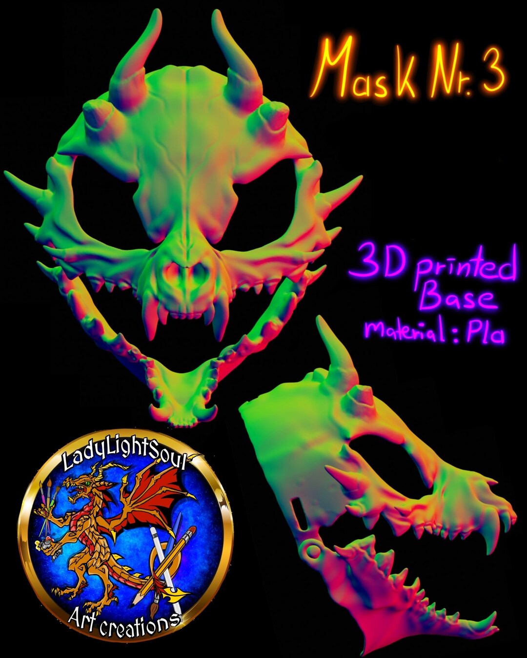 3d-printed Furry/skullfurry/furrycreature Head Base - Etsy