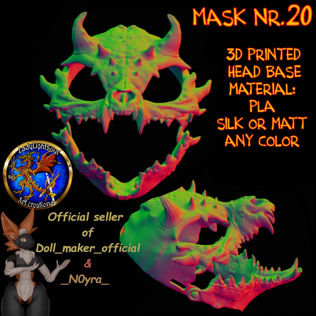 Furry/skullfurry/furrycreature- Head Base - Etsy