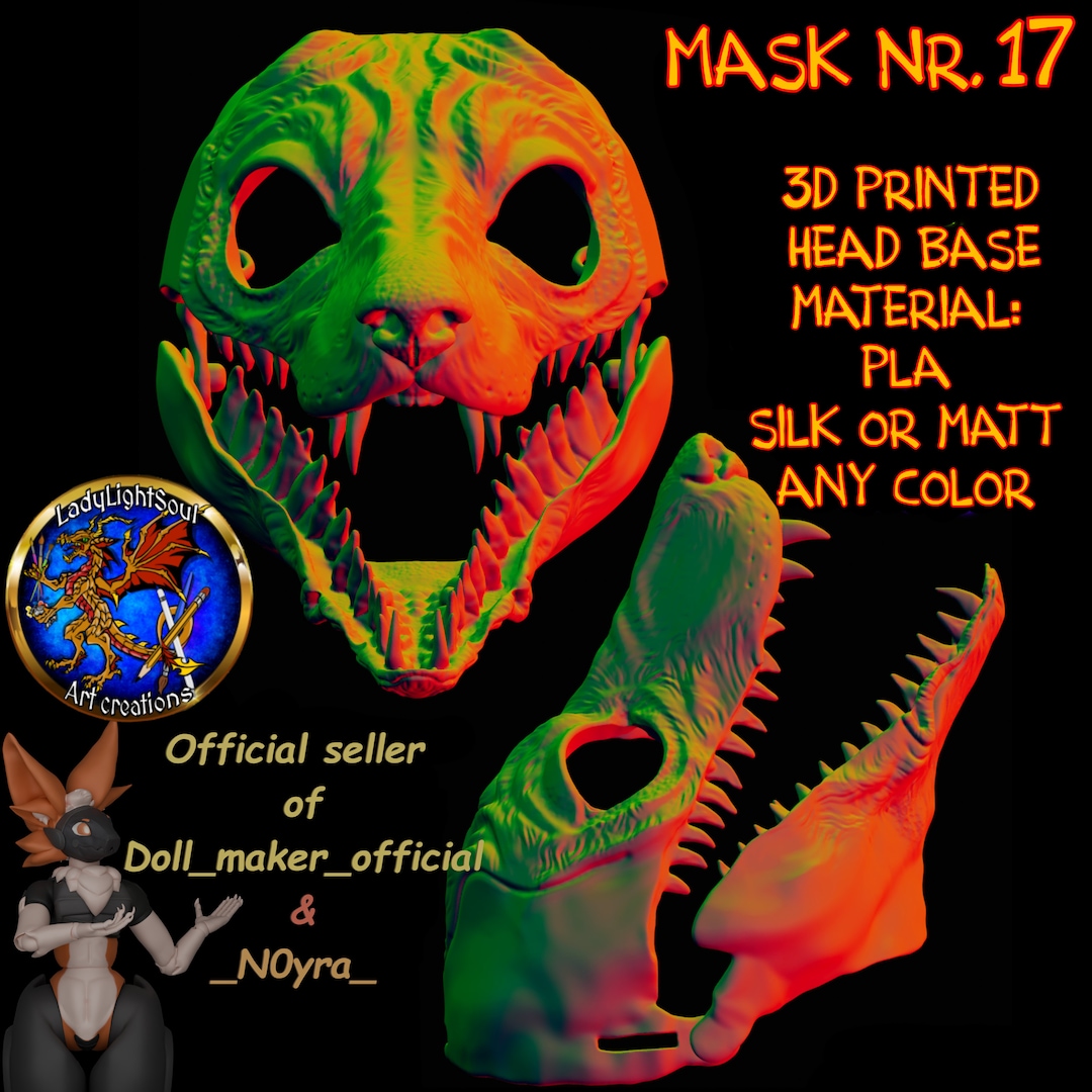 Furry/skullfurry/furrycreature- Head Base - Etsy