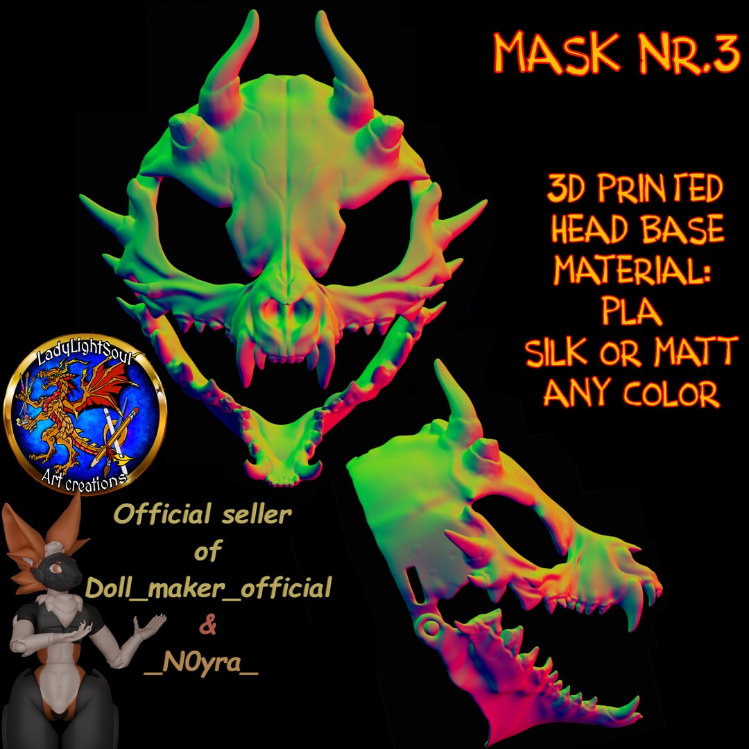 Furry/skullfurry/furrycreature- Head Base - Etsy