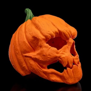 Pumpkin Head Halloween Mask - Etsy