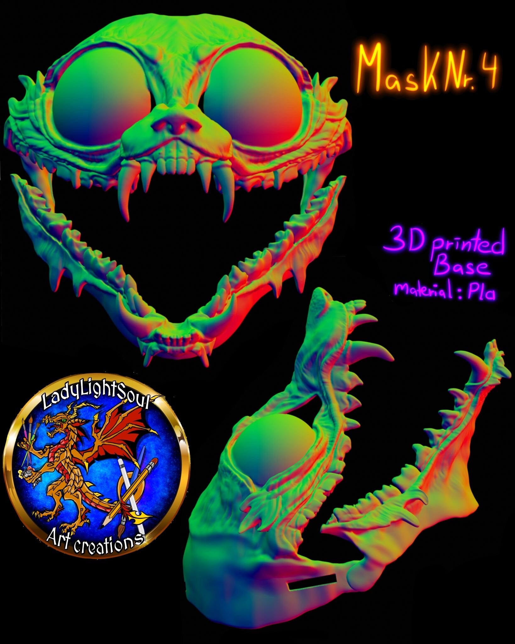 3d-printed Furry/skullfurry/furrycreature Head Base - Etsy