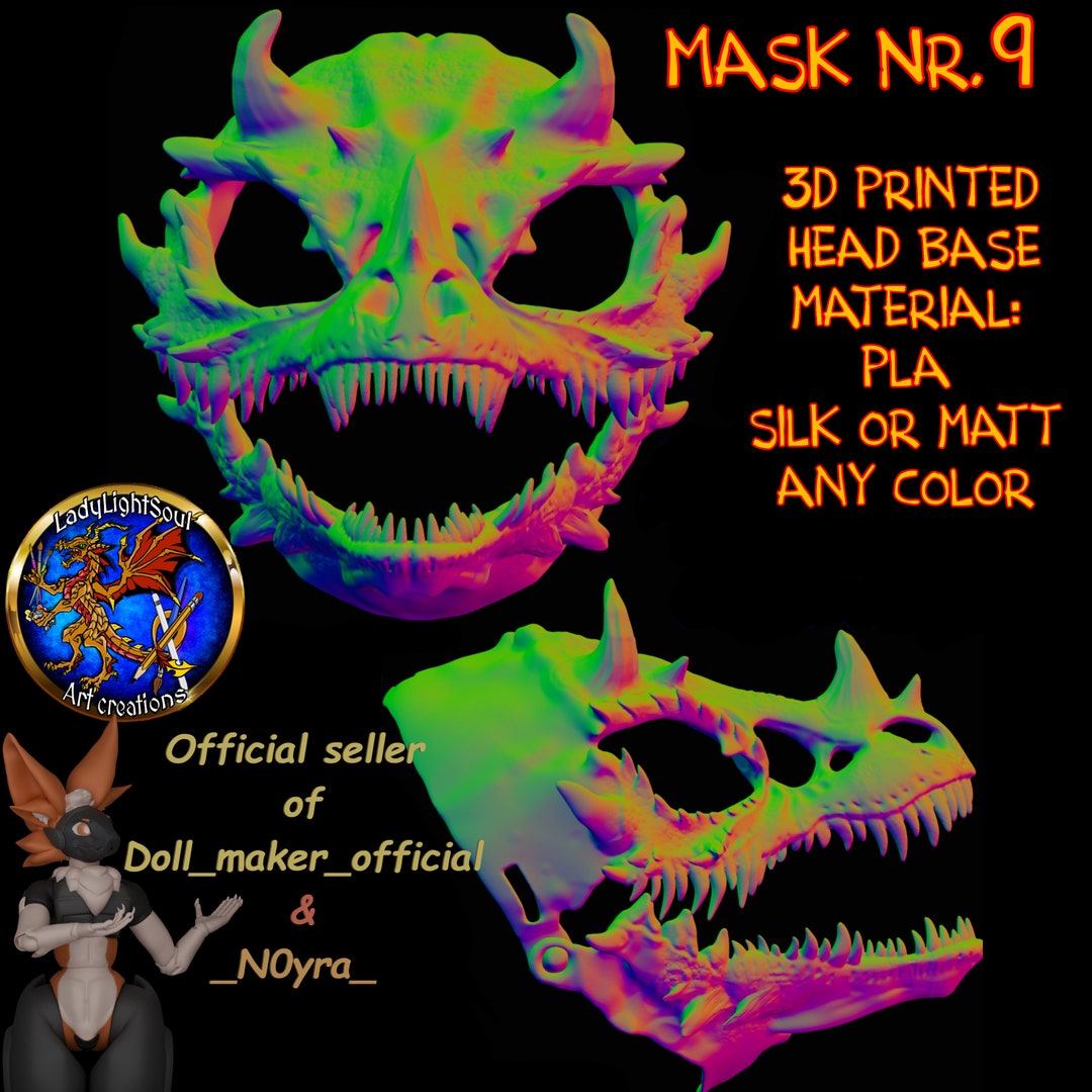 3d-printed Furry/skullfurry/furrycreature Head Base - Etsy