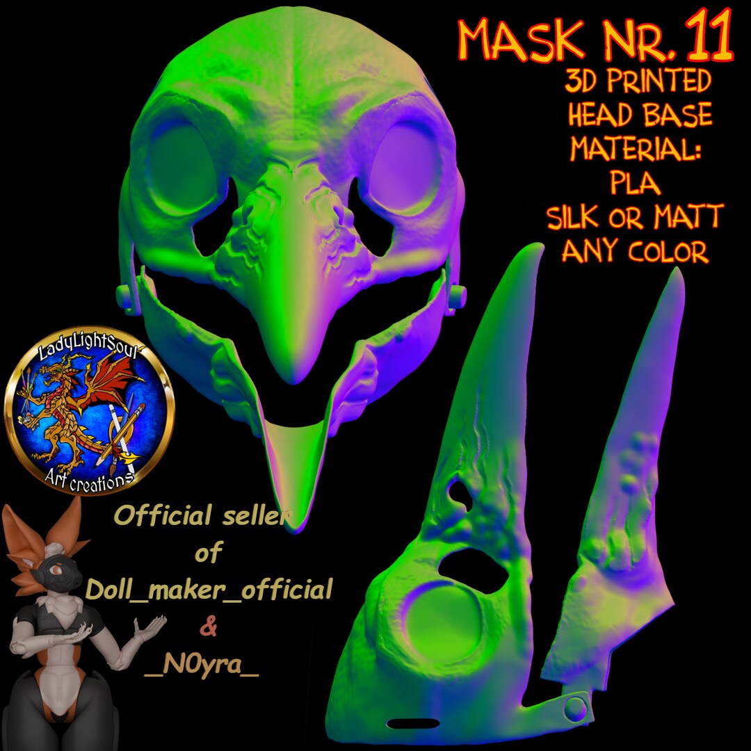 Furry/skullfurry/furrycreature- Head Base - Etsy