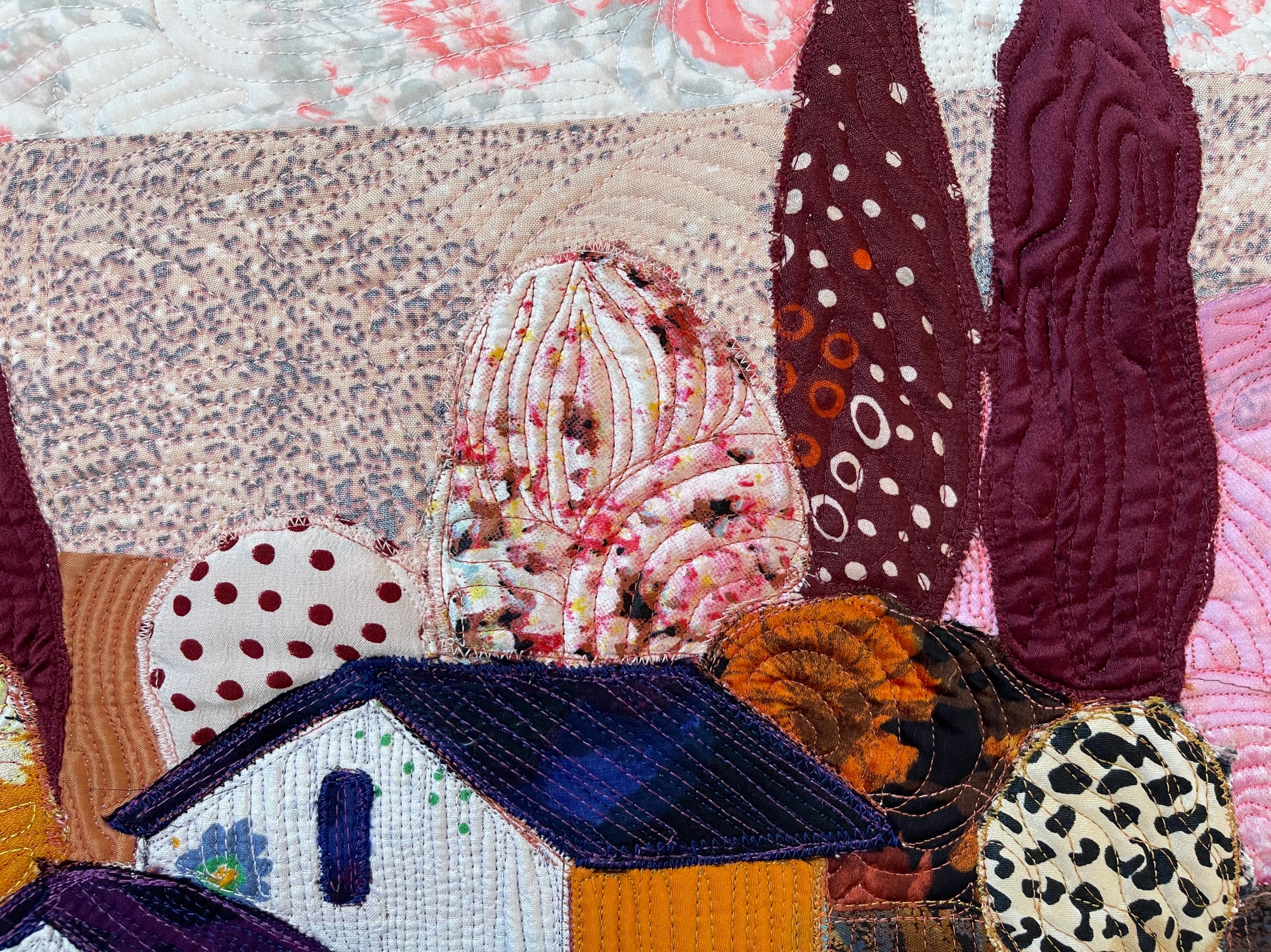 Textile Quilt Art - "autumn Symphony" - Artwork for Gift, Art Quilting ...