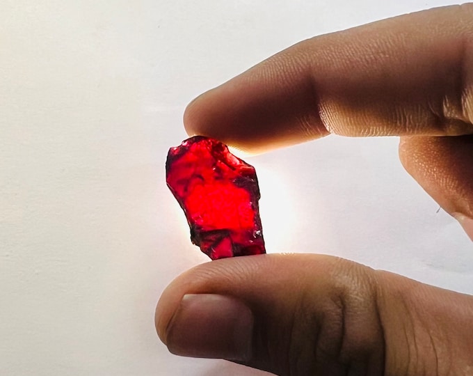 Red Garnet Raw Huge Size 25.90cts Garnet Rough Cut Grade Quality 100 ...
