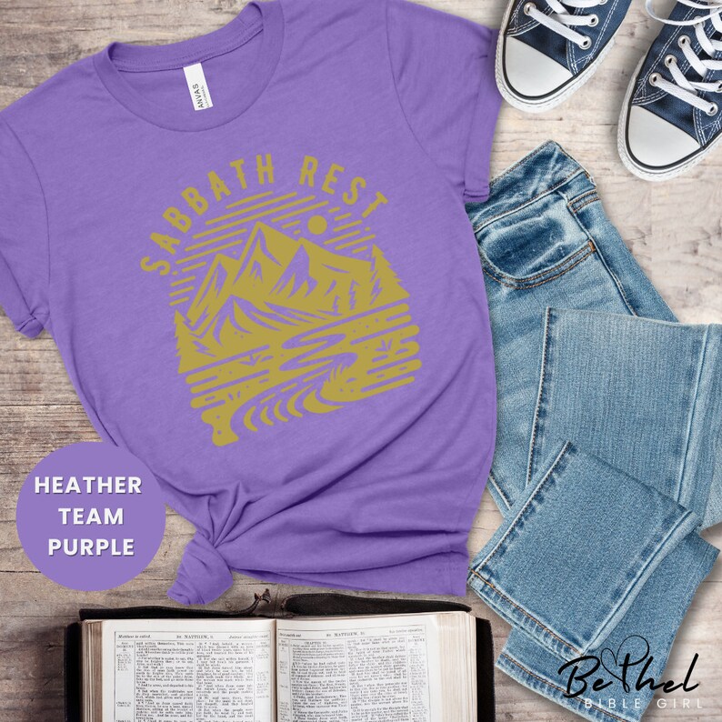 Nature Inspired Sabbath Rest T-shirt | Outdoor Enthusiast Tee | Casual ...