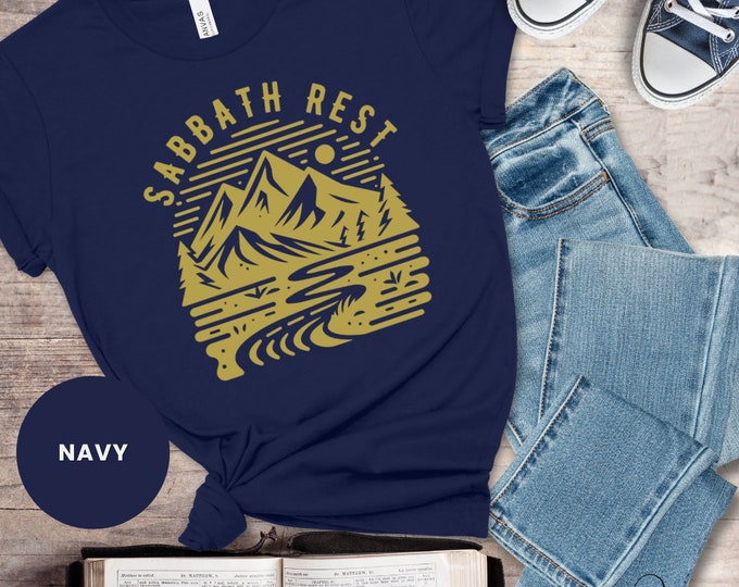 Nature Inspired Sabbath Rest T-shirt | Outdoor Enthusiast Tee | Casual ...