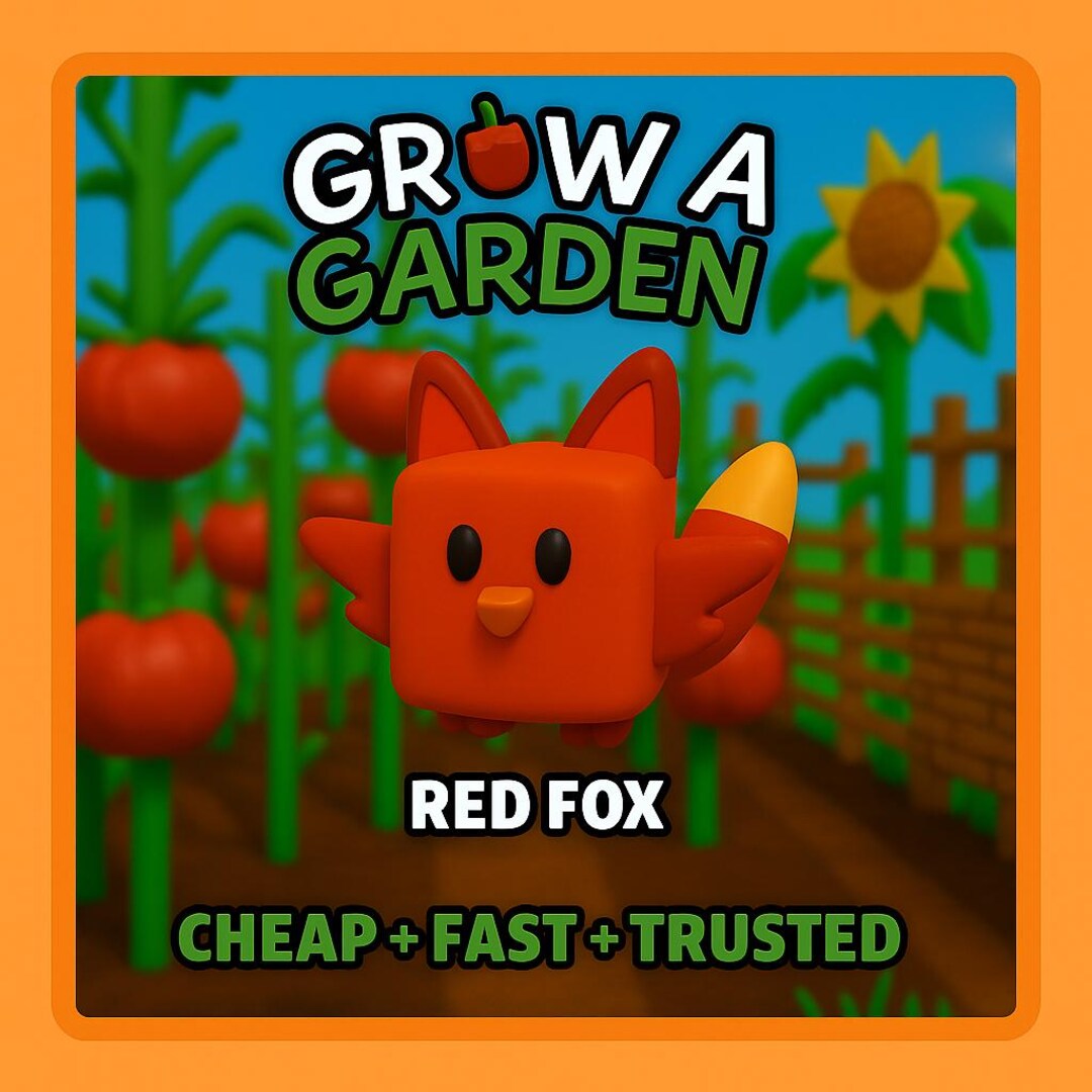 Grow a Garden Red Fox Pet - Etsy