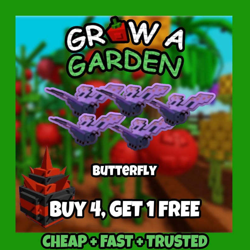 Roblox Grow A Garden - BUY 4 GET 1 FREE - Butterfly | Anti Bee Egg ...