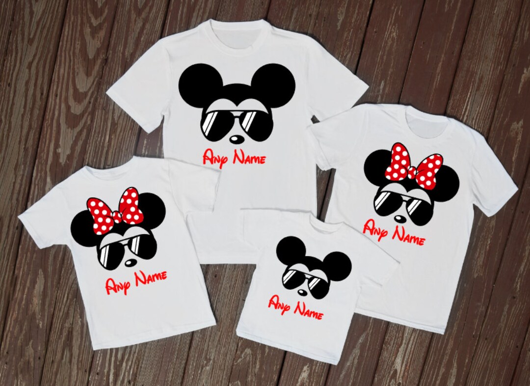 Matching Disney T Shirts Personalised Family Tops Florida Paris ...
