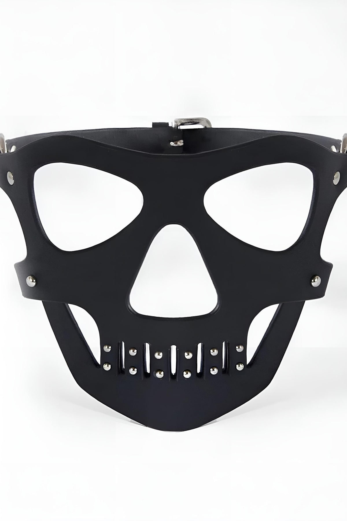 Men's Leather BDSM Mask, Head Harness for Fetish Play, Bondage ...